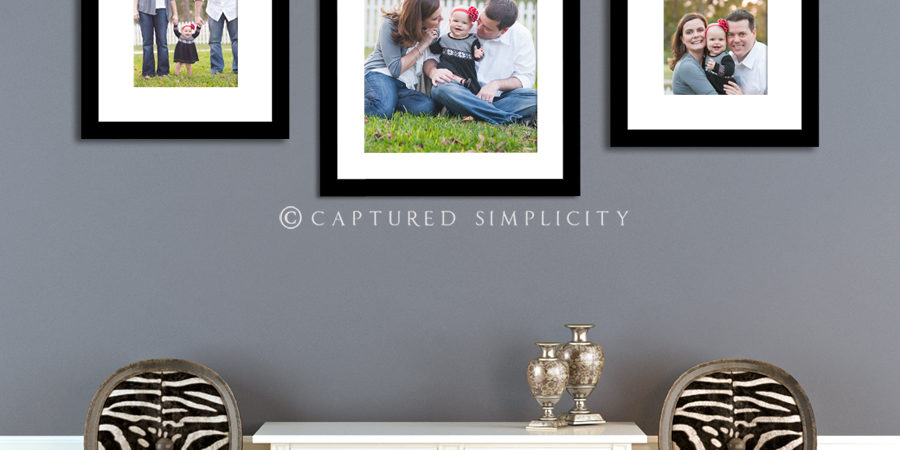 Wall Displays | Houston Family Portraits - Captured Simplicity Child ...